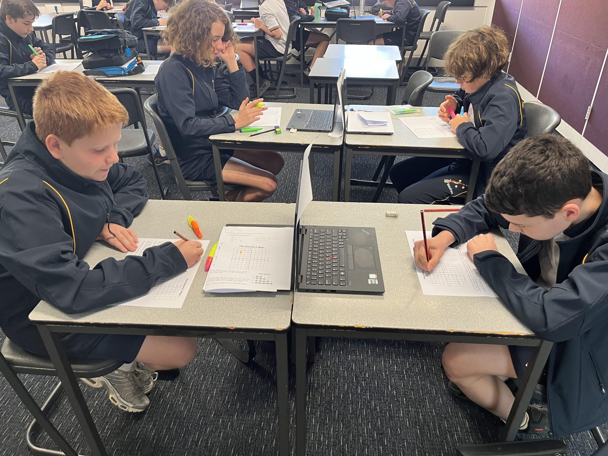 Year 7 Maths – Cartesian Planes & Battleships! - Whitefriars College